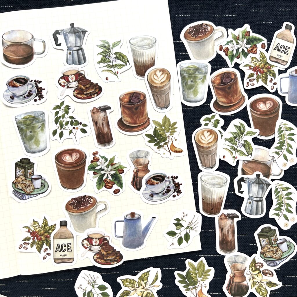 Stickers "Un petit café ?" - Le Héron Graveur